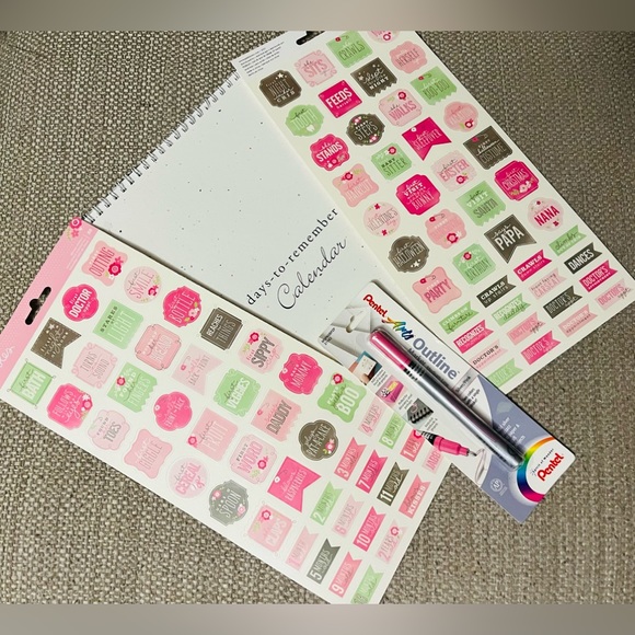 Stampin' Up! | Other | Baby Milestone Calendar W 88 Milestone Stickers ...